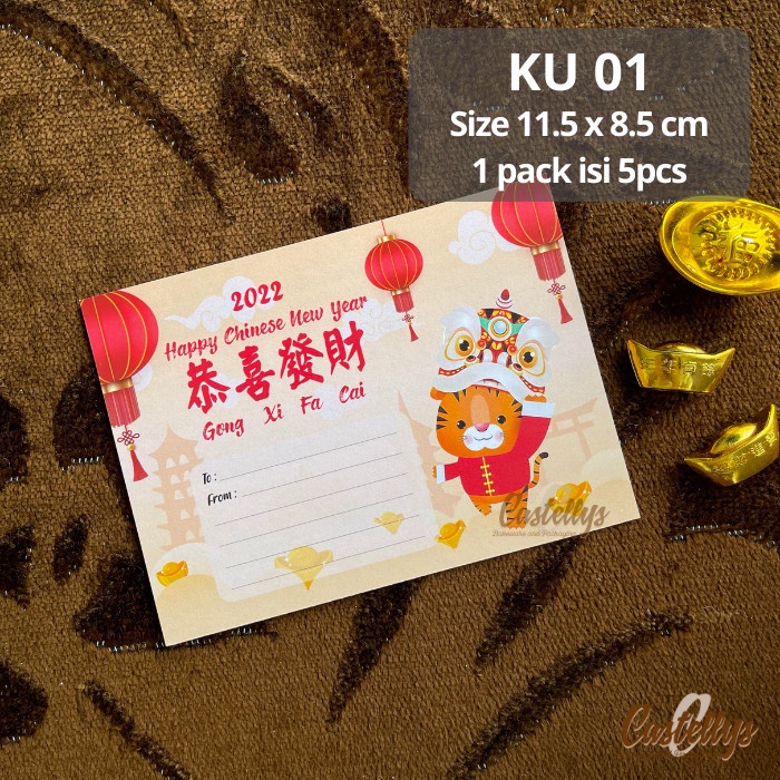 Jual Kartu Ucapan Imlek KU 01 Card Hampers Kue Hadiah Parcel Sincia CNY | Shopee Indonesia
