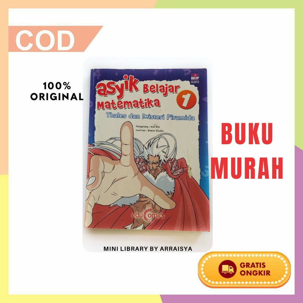 Jual Buku Murah Educomics, Asyik Belajar Matematika volume 1: Thales ...