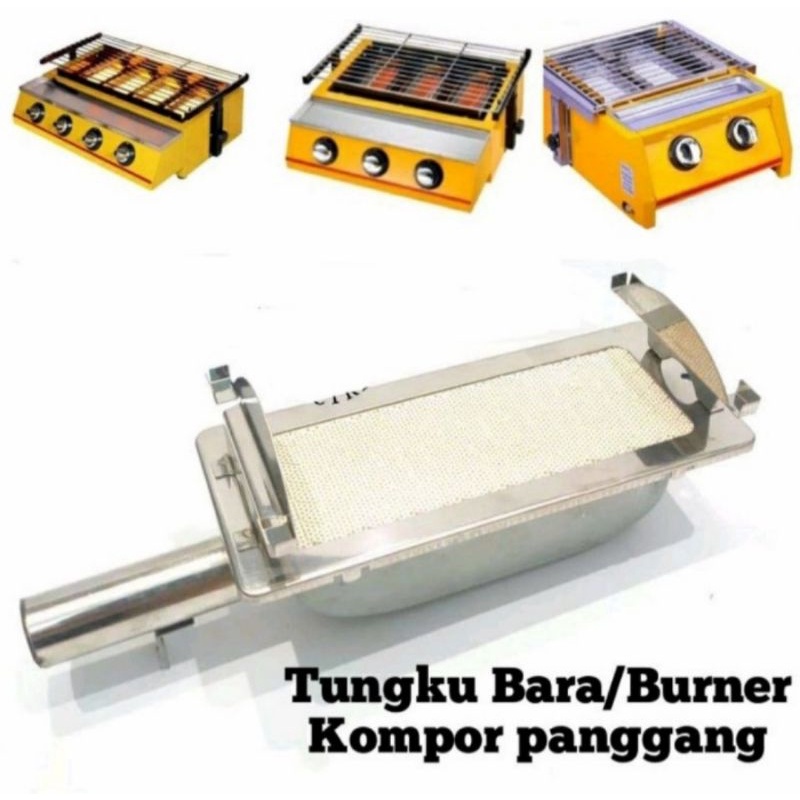 Jual Tungku Kompor Pemanggang Bara Api + Kaca Plat Panggang Kompor ...