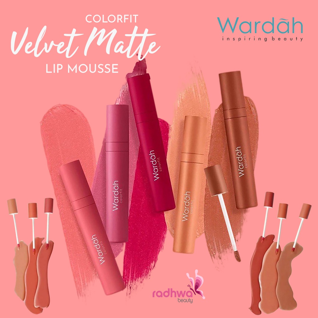 Jual Lipstick Wardah Colorfit Velvet Matte Lip Mousse / Lipmatte Wardah ...