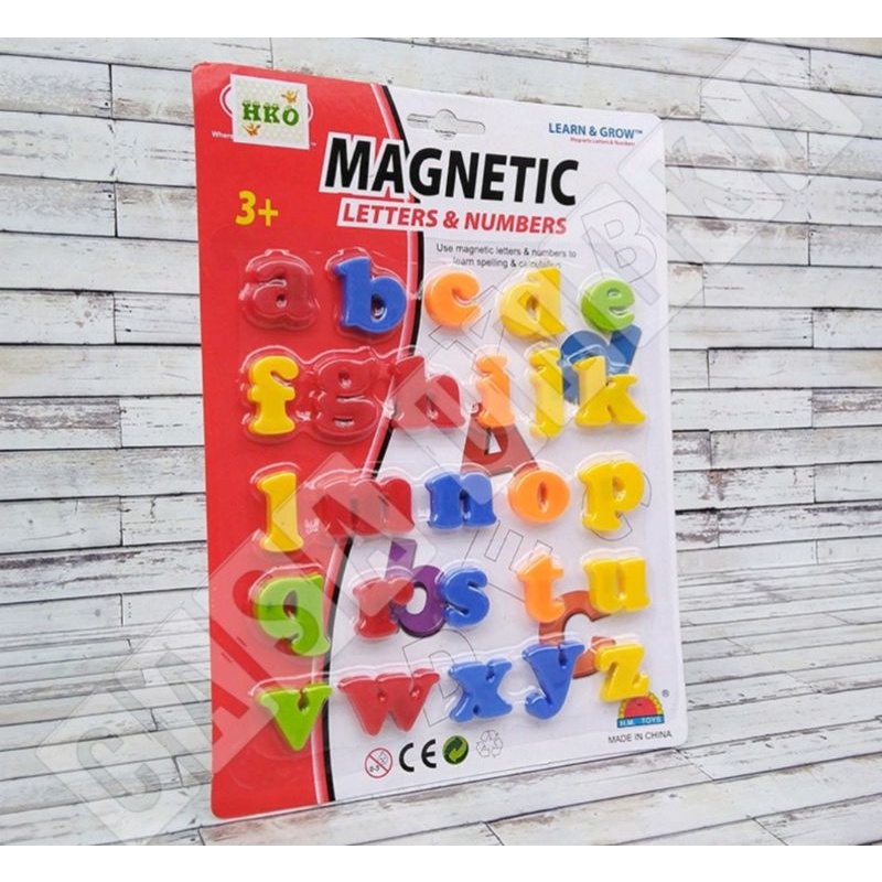 Jual MAGNETIC LETTERS FIRST CLASSROOM 26 PCS/MAINAN HURUF ALPHABET 26 ...