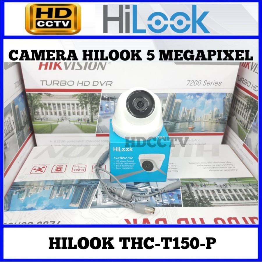 Jual CAMERA HILOOK 5MP INDOOR T150-P TURBO HD TVI/CVI/AHD/CVBS | Shopee ...