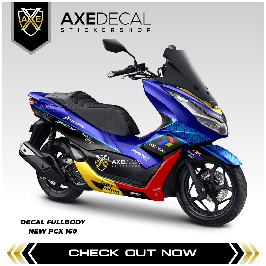 Jual DECAL FULLBODY PCX 160 MANDALIKA PERTAMINA STIKER MOTOR HONDA PCX ...