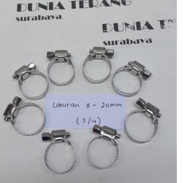 Jual Klem Selang VOXY Stainless Steel 3/4" - Cleam Slang Stenles Tw ...