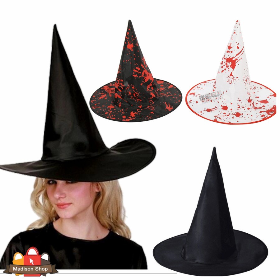 Jual Topi Witch Halloween Hitam Termurah Kostum Nenek Sihir Topi ...