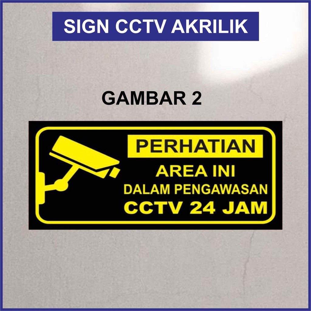 Jual Papan CCTV Akrilik Papan Rambu CCTV | Shopee Indonesia