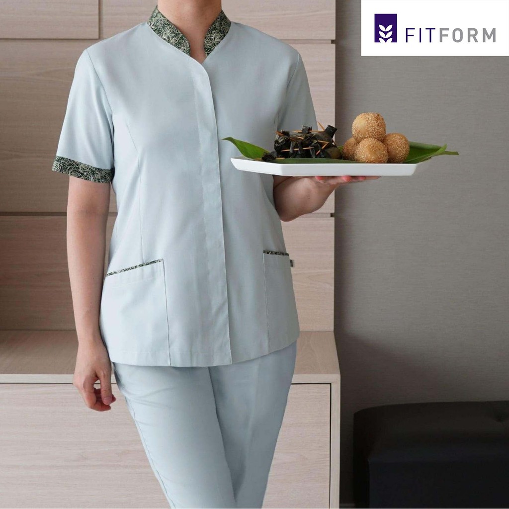 Jual Baju Suster / Seragam Suster FITFORM BATIK Mandarin (Celana ...