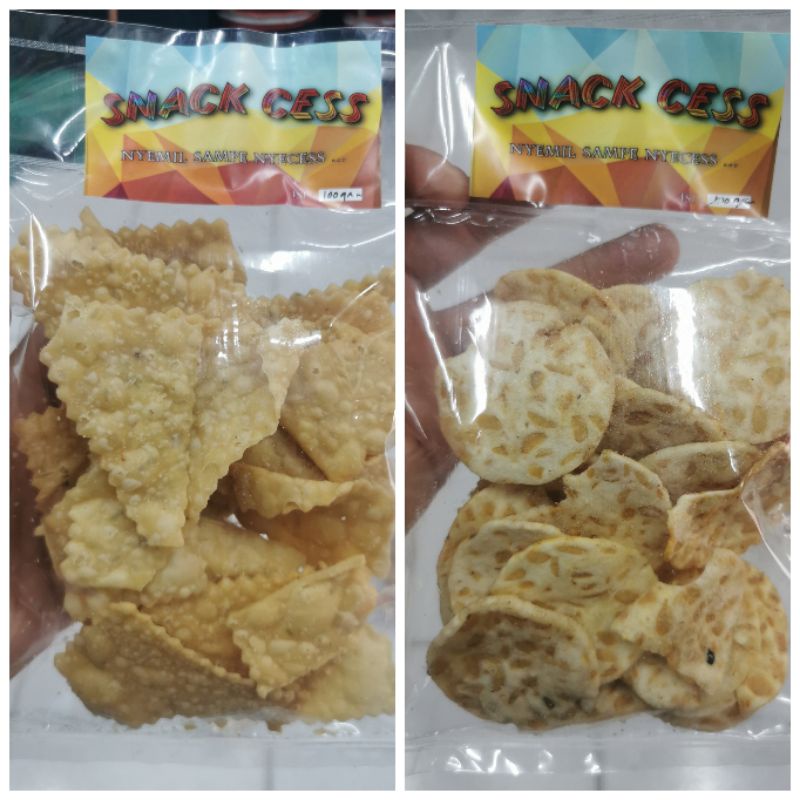 Jual SNACK - 100 GRAM - KERIPIK TEMPE SAGU - KULIT PANGSIT - KRIPIK ...