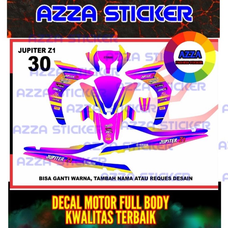 Jual Sticker Decal Jupiter Z1 Full Body Stiker Jupiter Z1 Dekal Jupiter ...