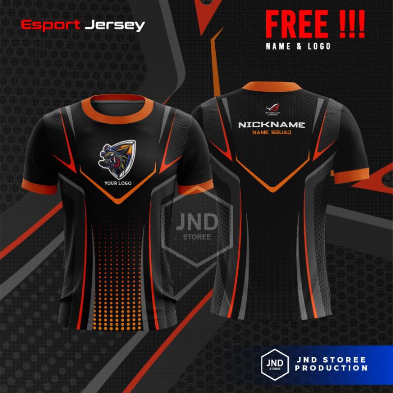 Jual KAOS JERSEY CUSTOM GAMING MOBILE LEGEND ML FREE NICKNAME DAN LOGO ...