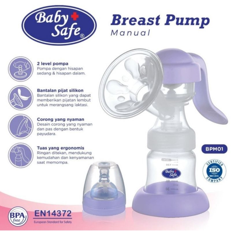 Jual Baby Safe Pompa ASI Manual (BPM01)/Manual Breast Pump | Shopee ...