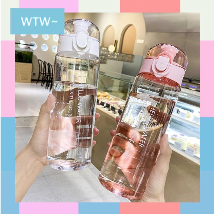 Jual WTW 780ml Girl Boy Sports Water Bottle Portable Drinking Bottle Drinking Cup Travel Plastic ...
