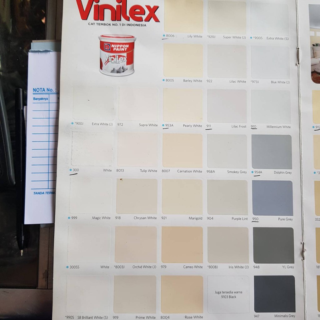 Jual Cat Vinilex Nippon Paint 1kg / Cat Tembok Eksterior dan Interior ...