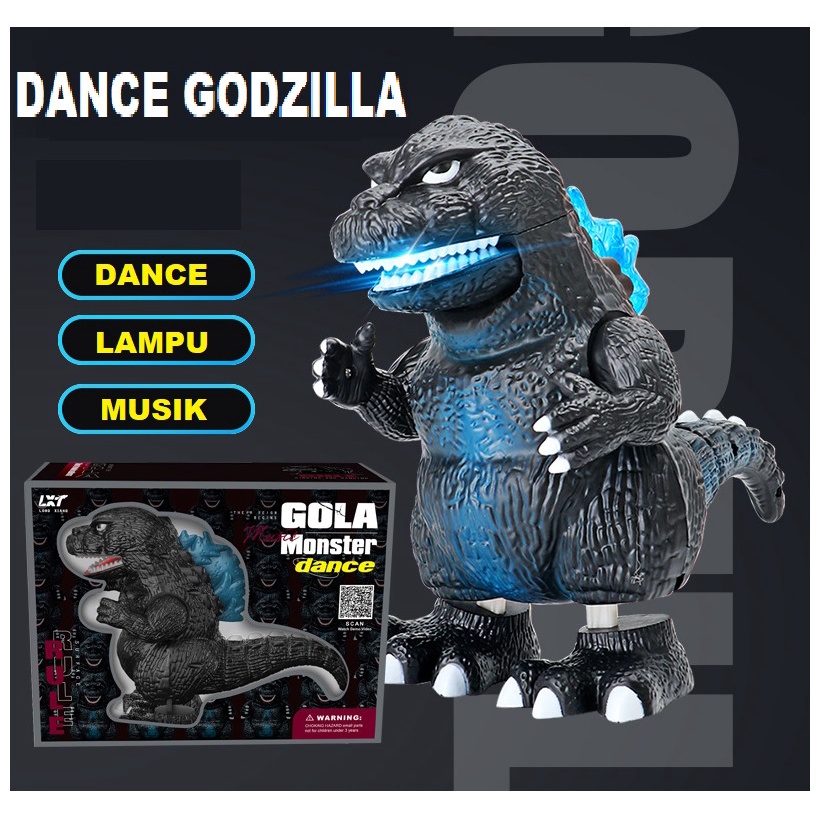 Jual MAINAN ANAK DANCE GODZILLA DANCING MAIN ROBOT BAYI FIGURE DINO ...
