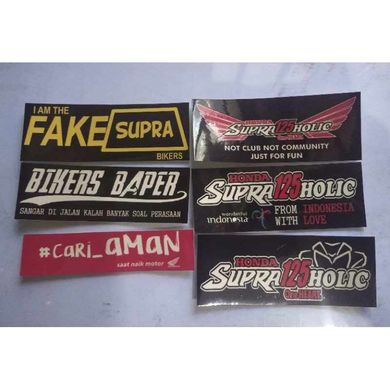 Jual STIKER SUPRA PAKET KOMPLIT | Shopee Indonesia