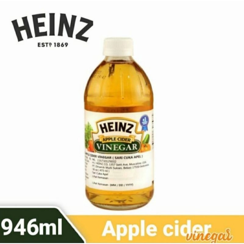 Jual REPACK!! HEINZ Apple Cider / Vinegar Cuka Apel 470ml | Shopee ...