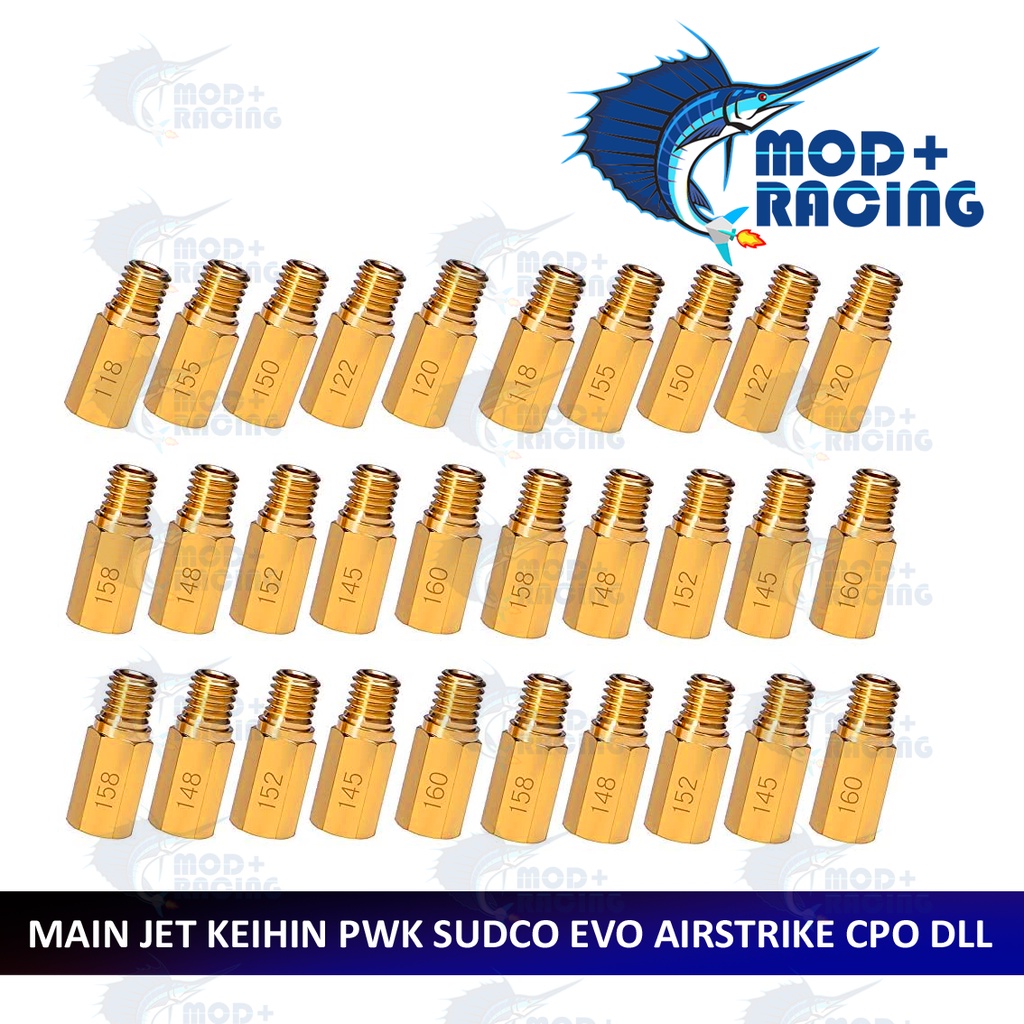 Jual (COD) REPAIR KIT MAIN JET MJ KARBURATOR PWK SPUYER MAINJET | Shopee Indonesia