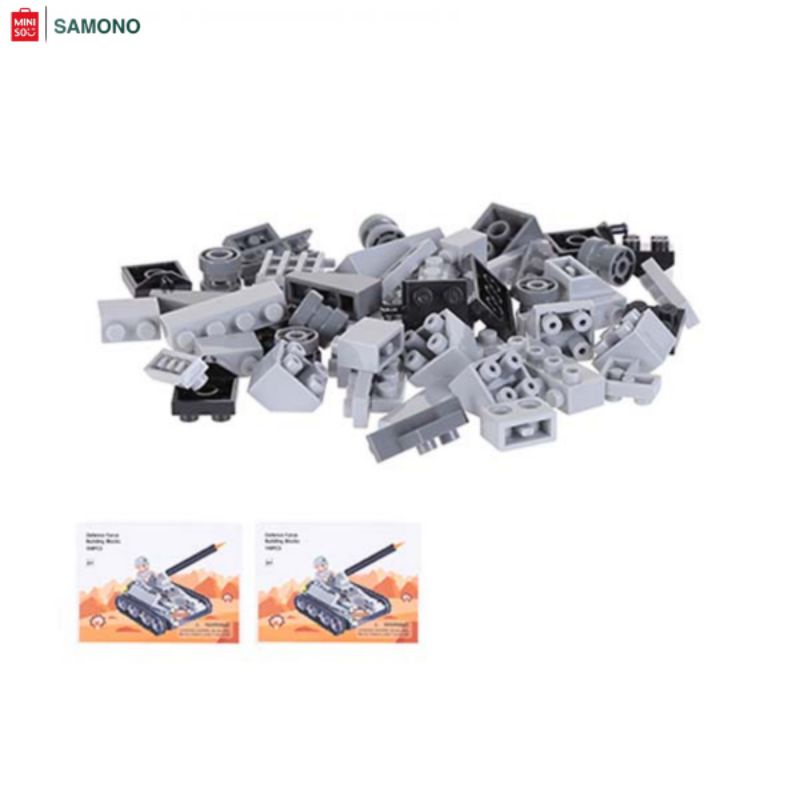 Jual MINISO 3 IN 1 DEFENCE FORCE BUILDING BLOCKS ( WHEELED TANK ...