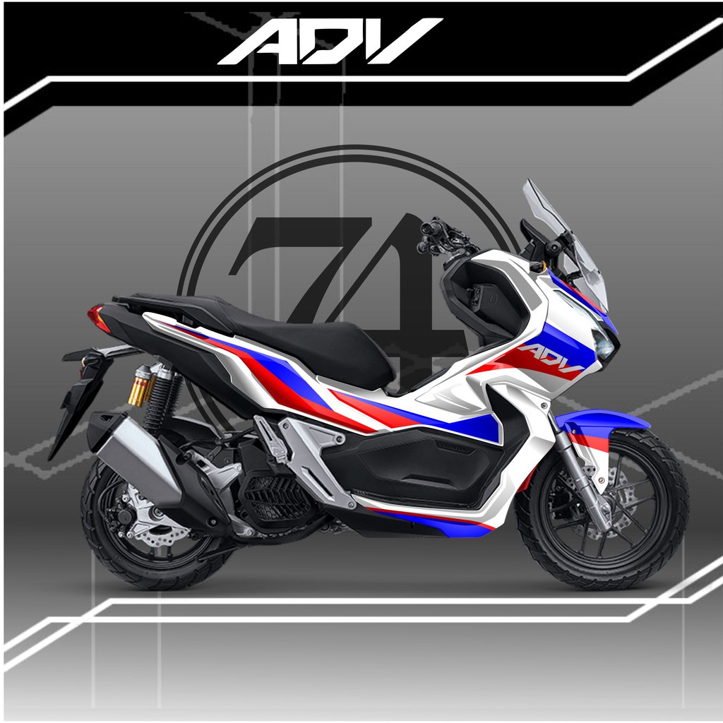Jual decal sticker honda adv 150 dekal stiker striping adv full body ...