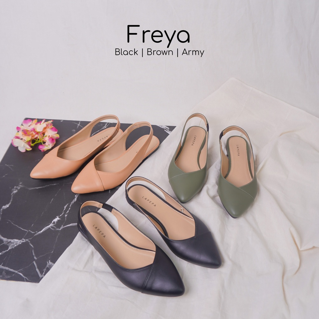 Jual LAPEPA SANDAL - tipe FREYA Sepatu Flat Shoes Wanita Sepatu Kantor ...