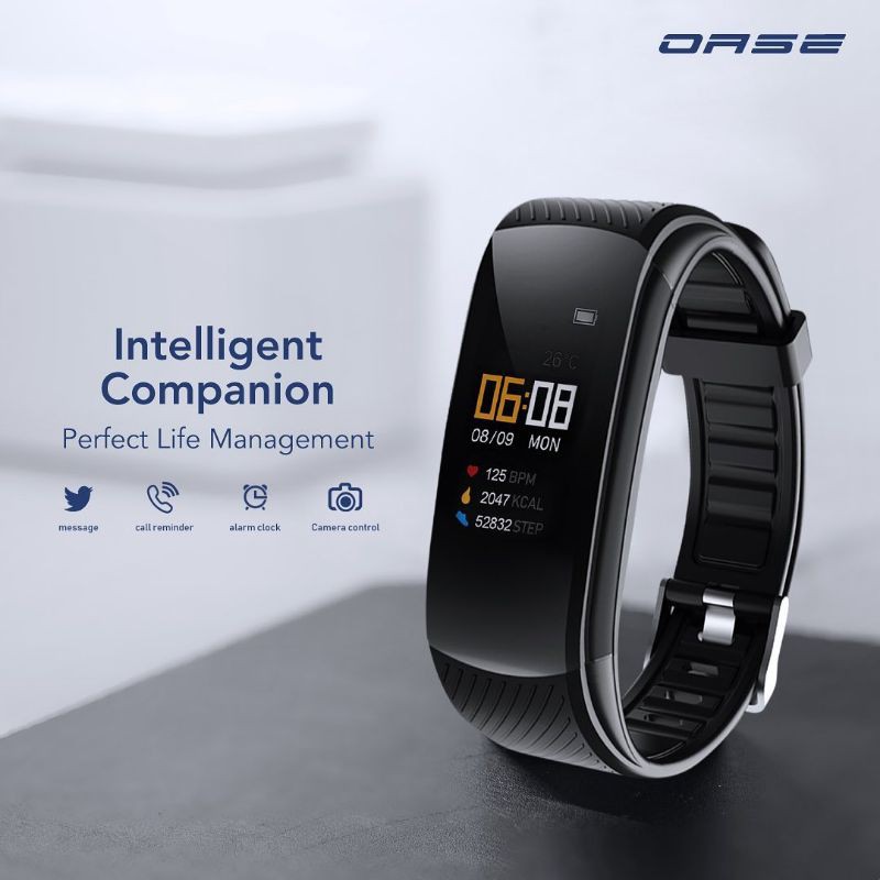 Jual OASE Smartwatch Waterproof IP67 Smartband Health Monitoring ...