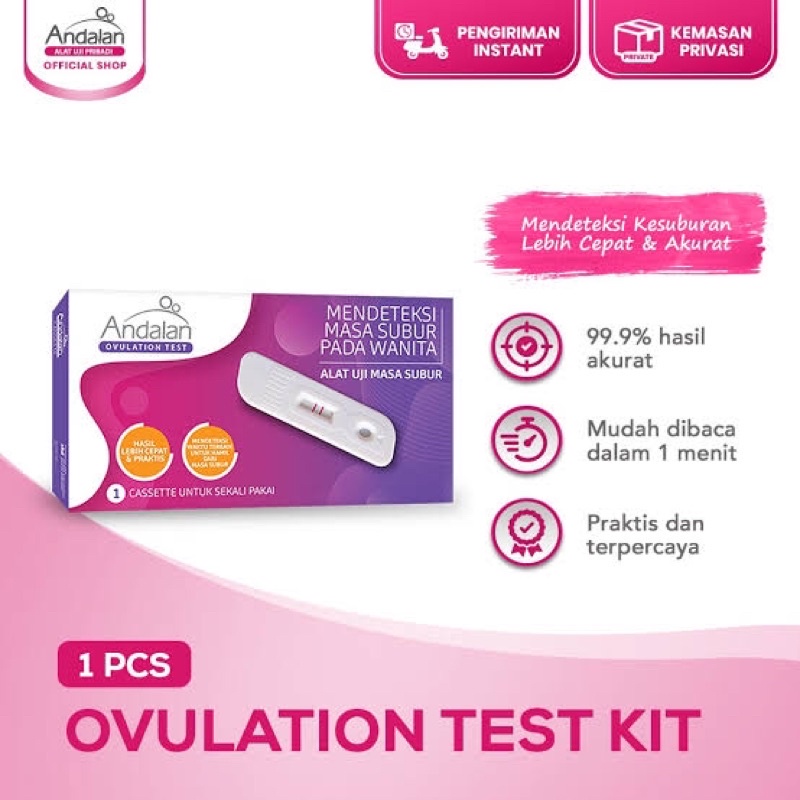 Jual ANDALAN OVULATION TEST STRIP MASA SUBUR / KESUBURAN (PRIVASI AMAN ...