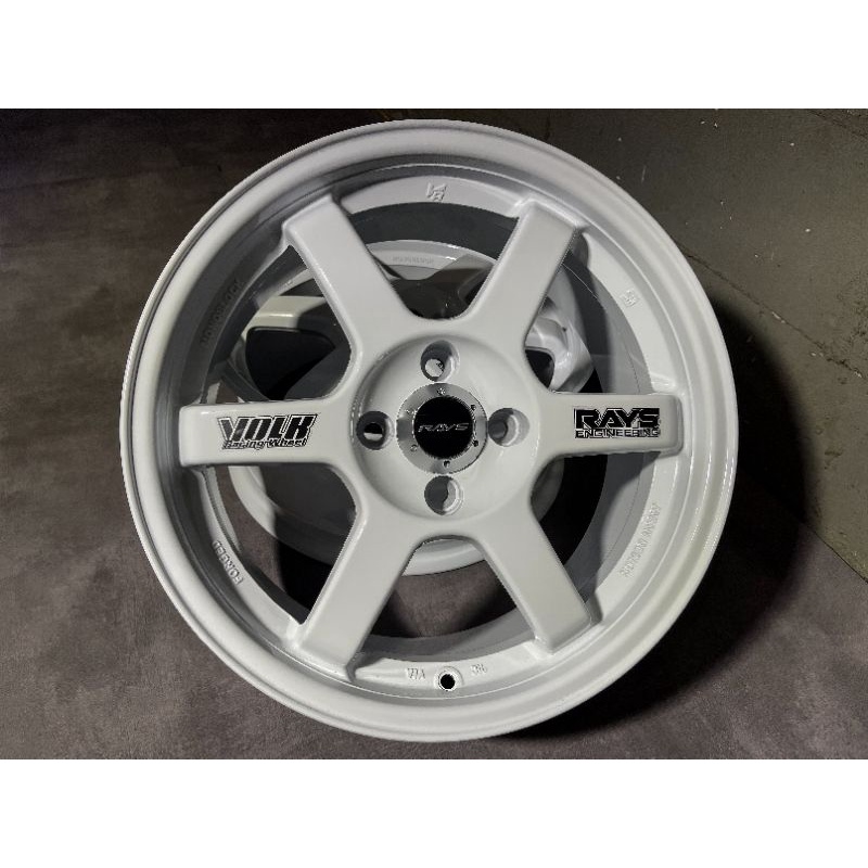 Jual VELG TE37 RING 16 PUTIH PCD 4x100 | Shopee Indonesia