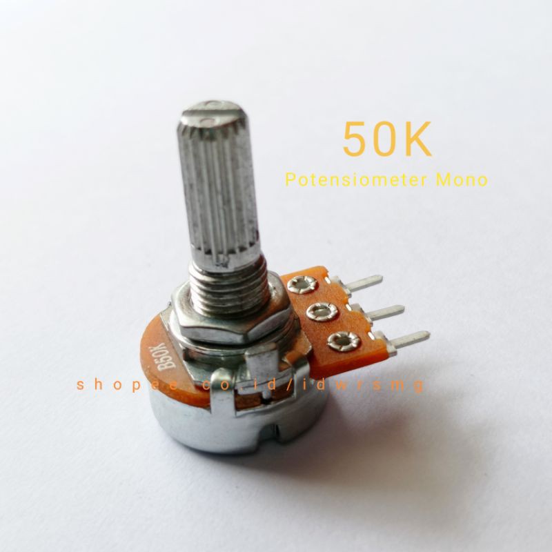 Jual Potensiometer 50K Mono Potensio 50 Kilo Potentiometer Mono 50 K ...