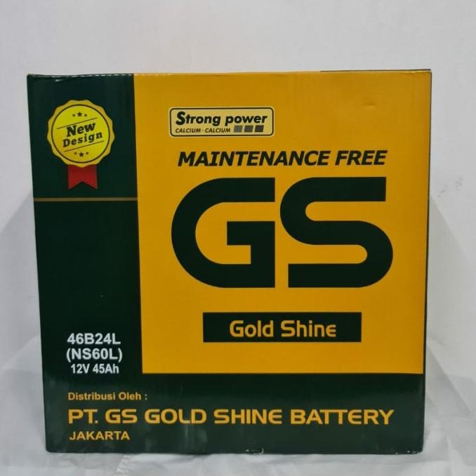 Jual Aki GS MF NS60L 46B24L Maintenance Free 12V 45AH langgengb4 Kualitas Baik | Shopee Indonesia