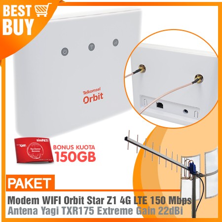 Jual Paket Modem Orbit STar Z1 + Antena LPDA Log Periodik | Shopee ...