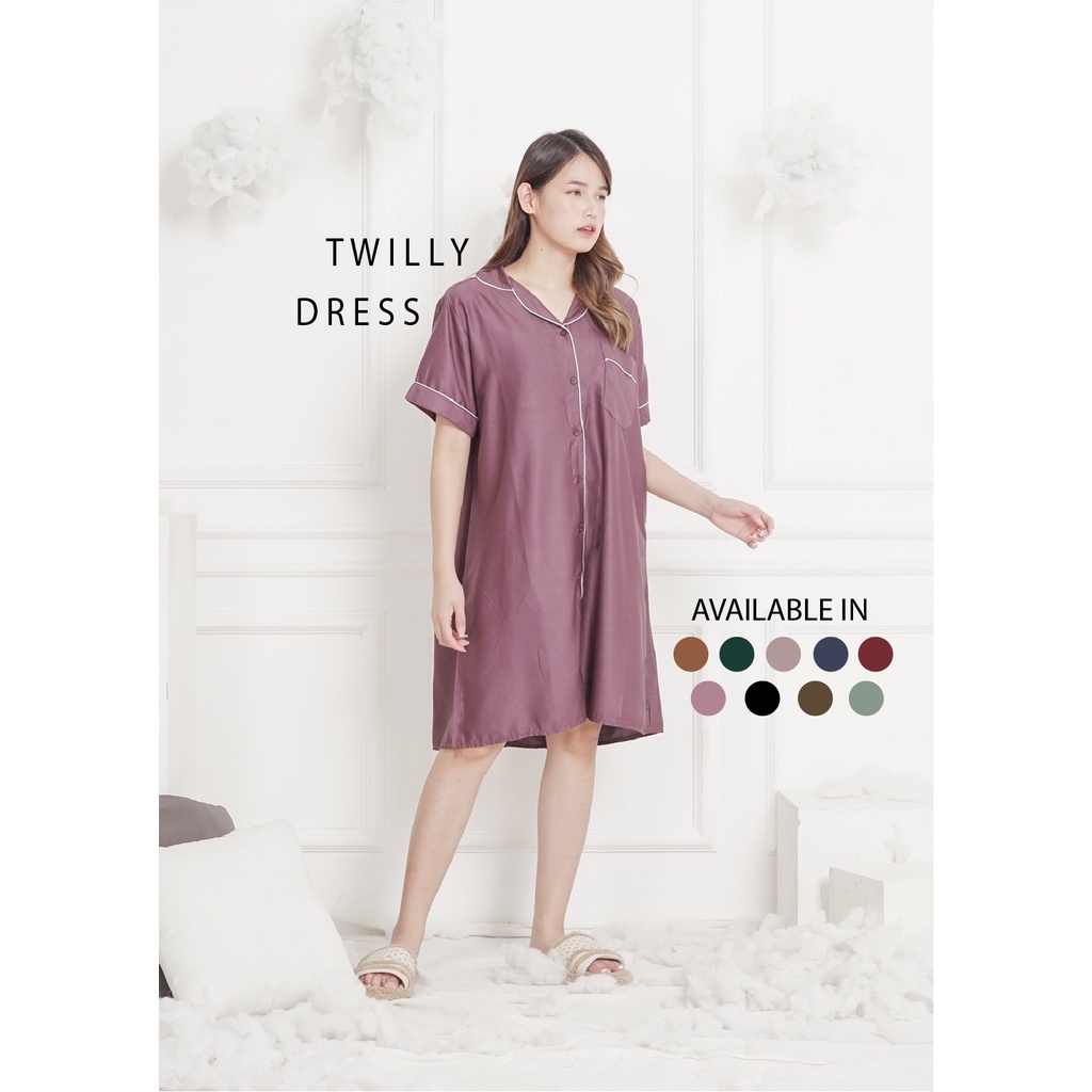 Jual Twilly Dress - Pajamas Piama Baju Tidur Daster Bumil Busui Rayon ...