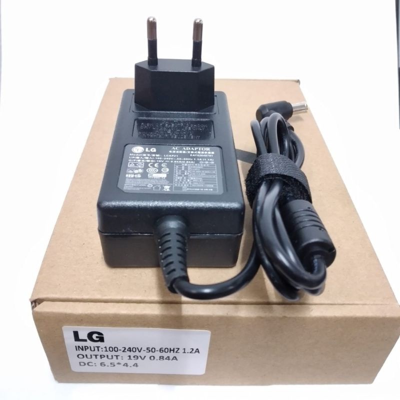 Jual Adaptor TV Monitor LG 19V-0.8A LED TV Monitor LG Colokan Jarum ...