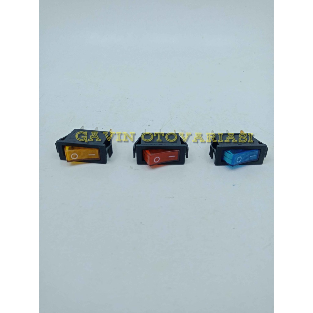 Jual Saklar Switch Piano On Off Lampu DC 3 Pin 12volt | Shopee Indonesia