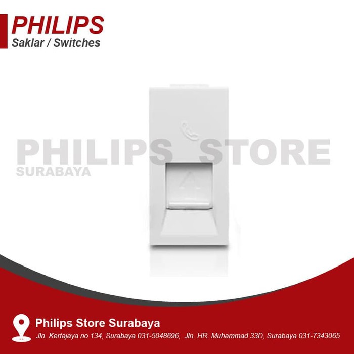 Jual PHILIPS AgileStyle 1M TLP SOCKET - TELEPON OUTLET RJ11 (PART ...