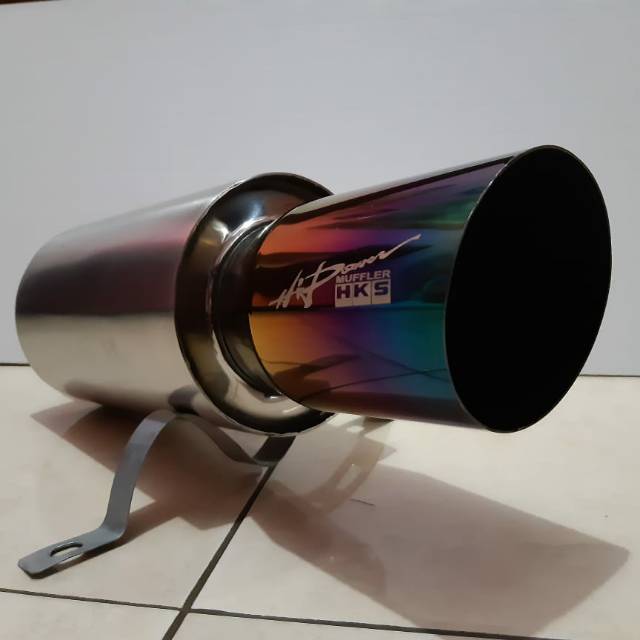 Jual Knalpot mobil HKS Hi power,spoon,resonator warna titan,biru ...