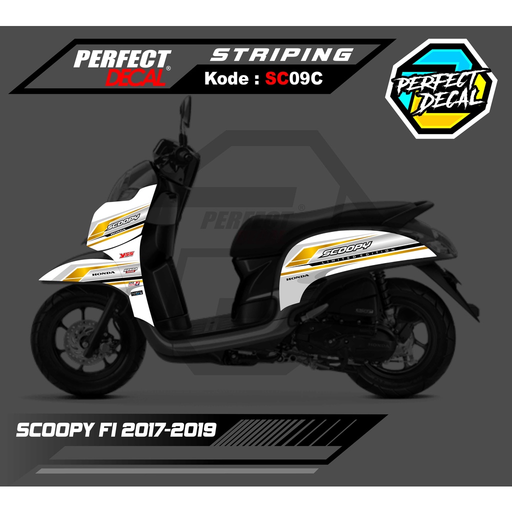 Jual Stiker Striping Motor HONDA SCOOPY FI 2016 - 2019 Sticker Variasi ...
