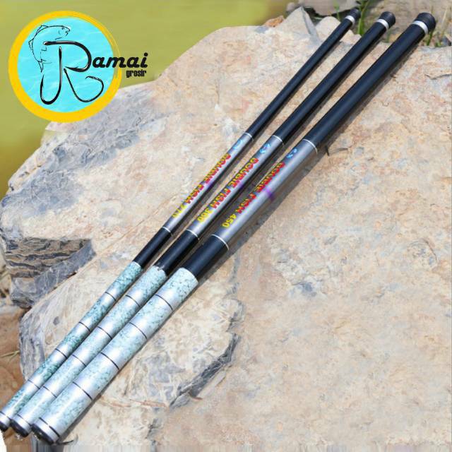 Jual Joran Tegek Double Fish 450 Motif Keramik Carbon Composite Bayar Di Tempat | Shopee Indonesia