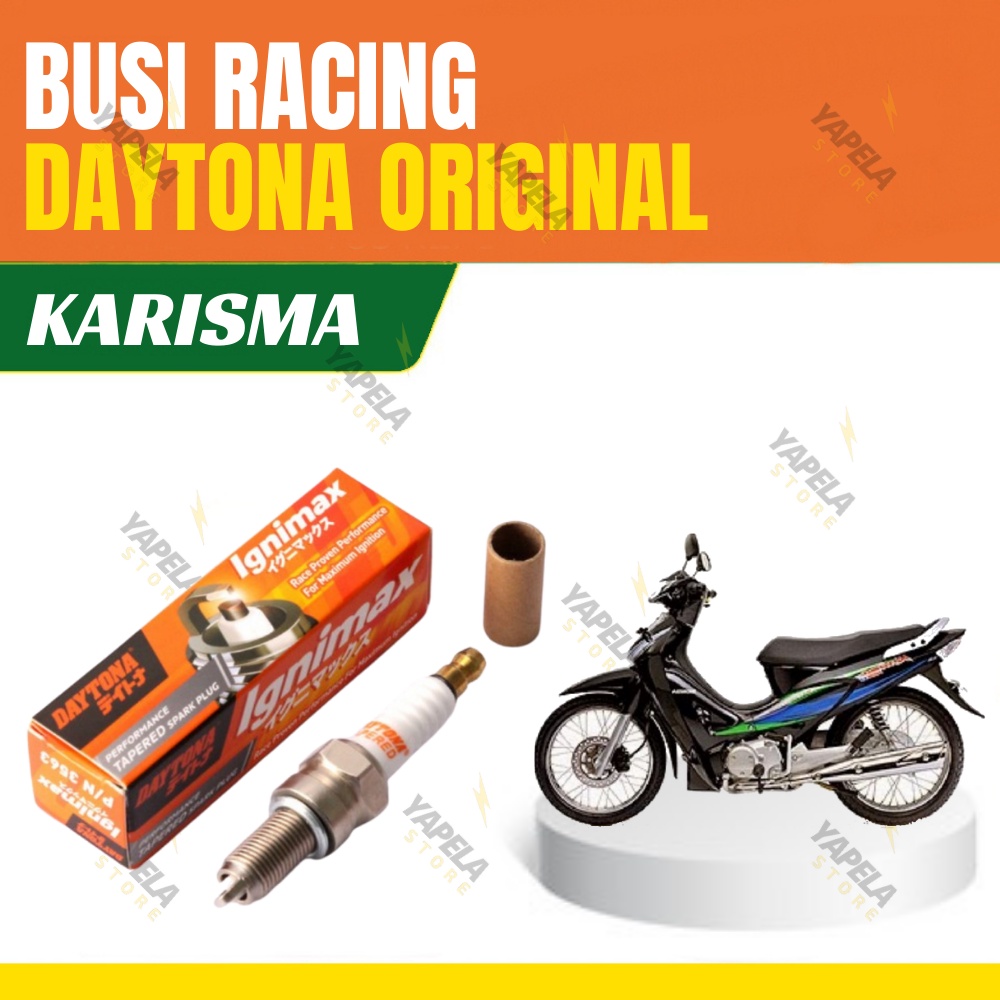 Jual busi racing karisma iridium daytona original 3389 | Shopee Indonesia