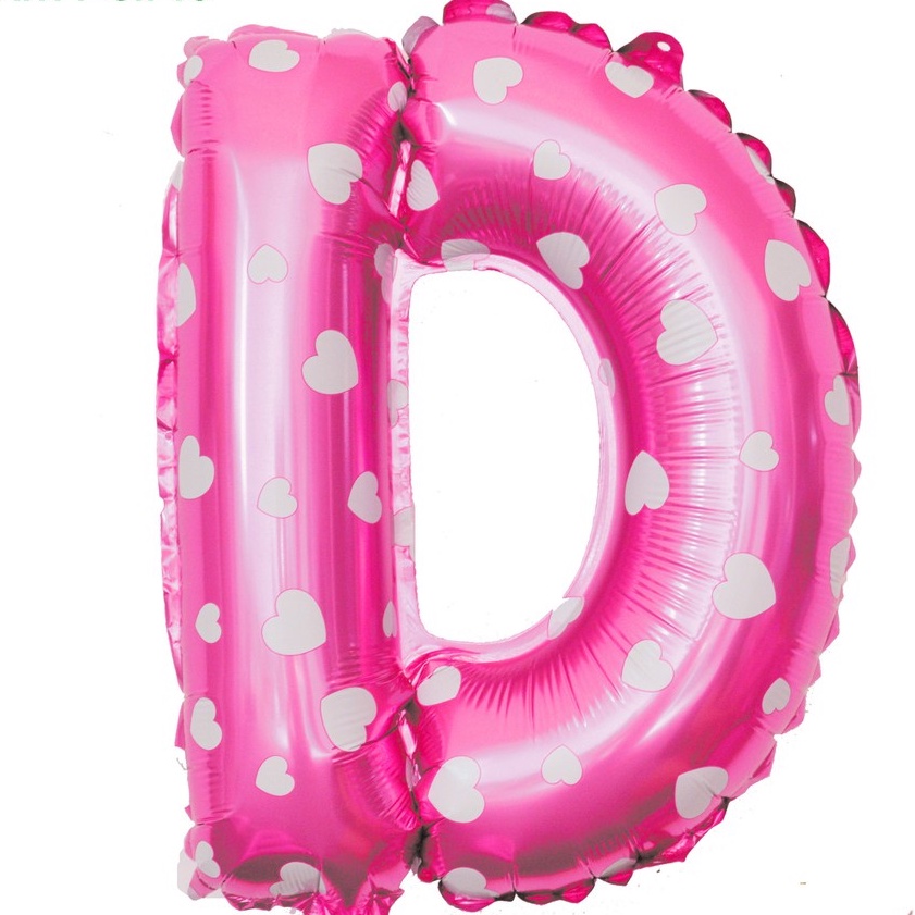 Jual Balon Foil Huruf Pink 16 Inch 40cm A-Z Balon Foil Angka 0-9 Pink ...