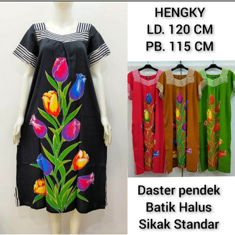 Jual Daster Hengky Motif Terbaru-Tulip/Daster Sikak Rayon Premium LD ...