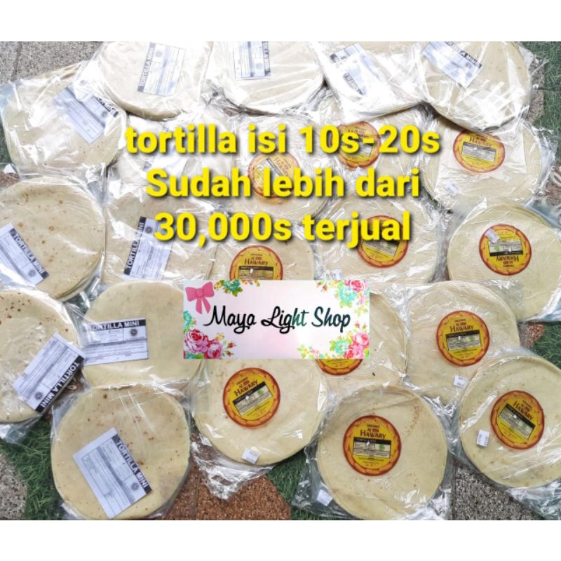 Jual Tortilla 20cm isi 10 lembar kulit kebab halal nacos tacos pizza ...