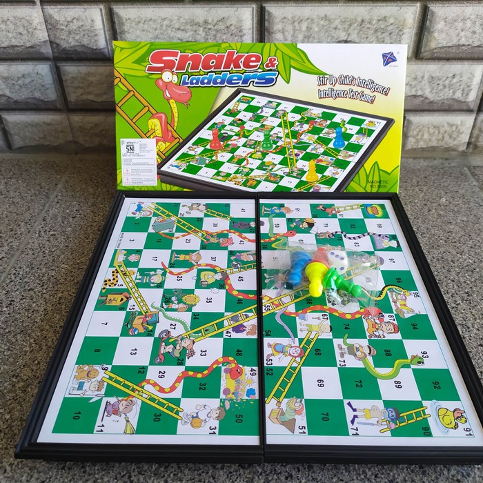 Jual mainan ular tangga magnet anak edukatif - mainan ulat tangga snake ...