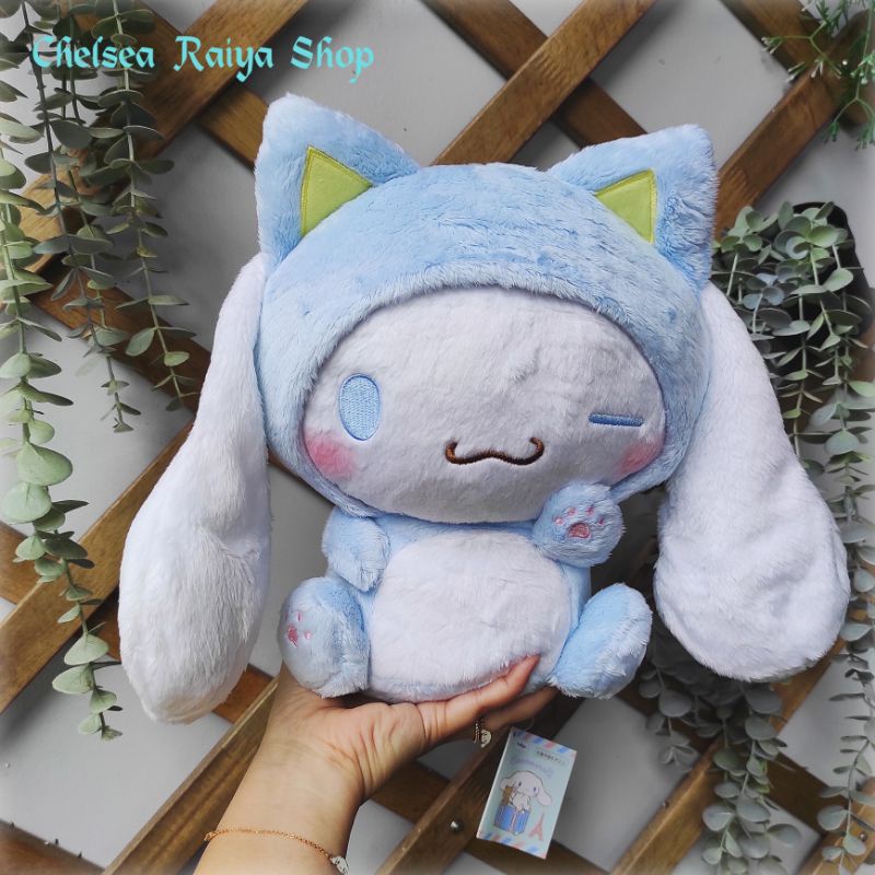 Jual Boneka Plush Furyu Sanrio Cinnamoroll Neko 25cm Kostum Kucing Biru ...