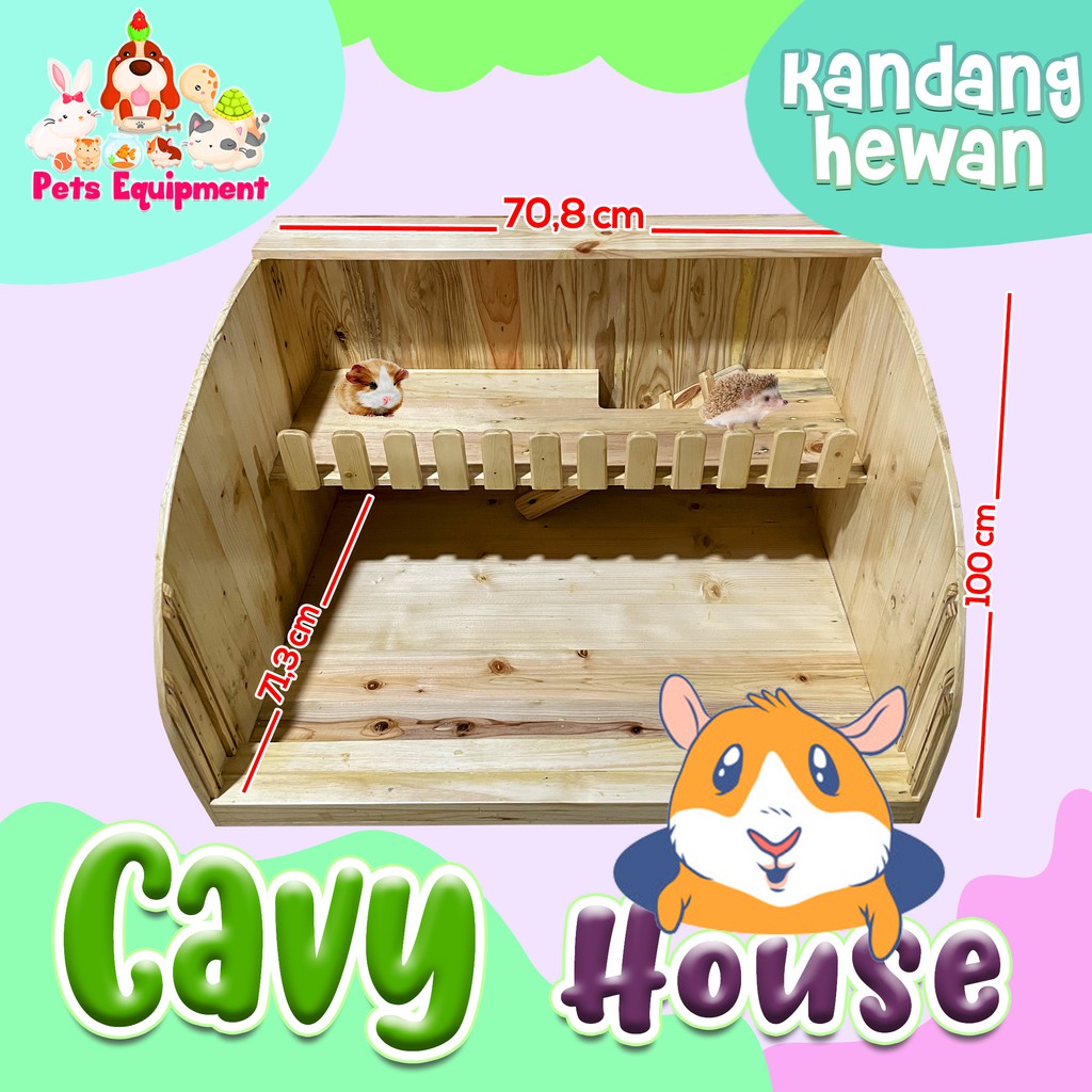 Jual KANDANG KAYU GUINEA PIG/CAVY HOUSE/KANDANG LANDAK MINI MARMUT ...