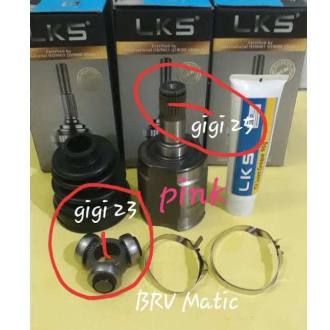 Jual CV joint Dalam As Kopel As Roda Dalam Honda BRV Metic Matic Metik AT Cvt | Shopee Indonesia