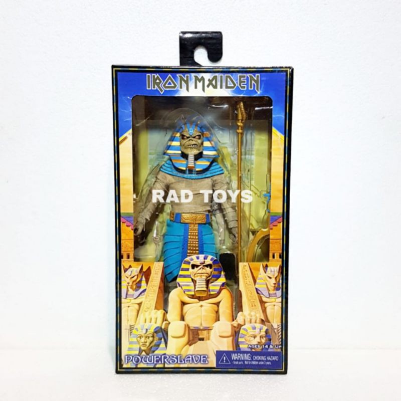 Jual Iron maiden neca clothed pharaoh eddie action figure retro ...