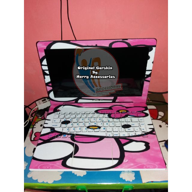 Jual Real Pict Original Garskin Laptop Full Body Asus X453m Motif Hello ...