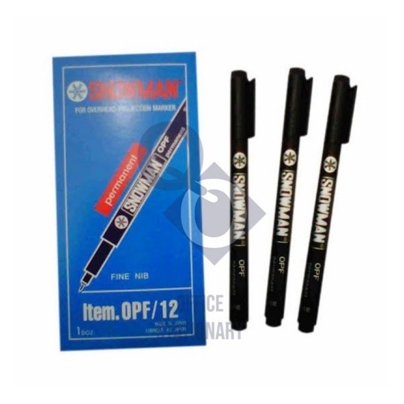 Jual Spidol Permanent Permanen Snowman Kecil OPF / OPM | Shopee Indonesia