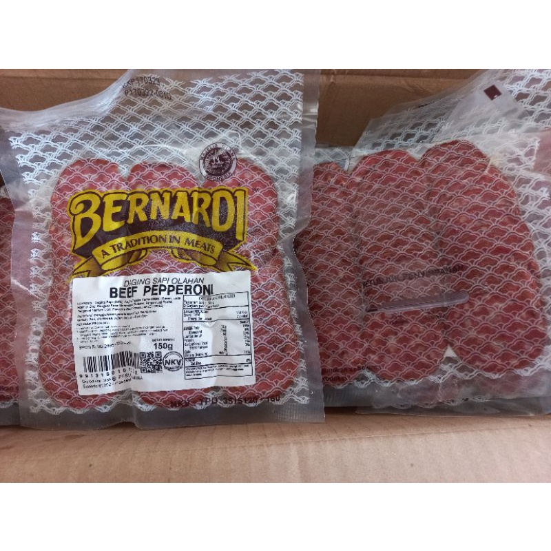 Jual Bernardi beef pepperoni 150gr | Shopee Indonesia