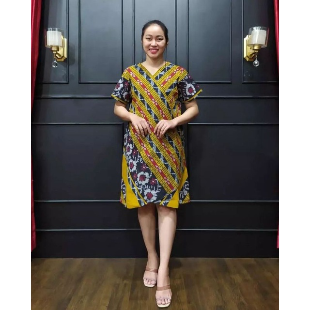 Jual DRESS NATASA FASHION TENUN ETNIK JEPARA, DRESS CASUAL TENUN JEPARA, DRESS JEPARA,DRESS ...